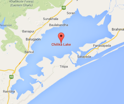 Chilika Lake Map