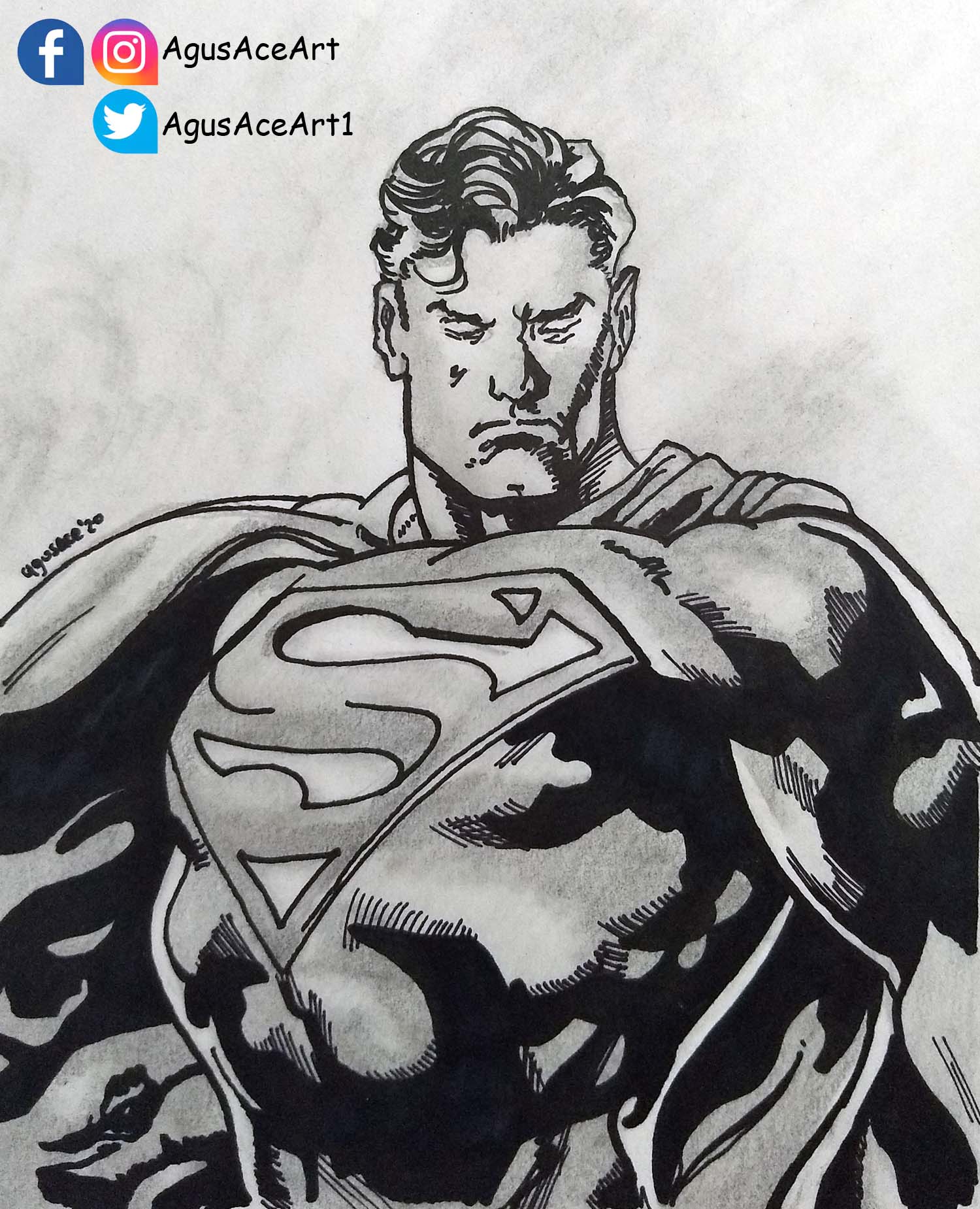 Superman Sketch Art