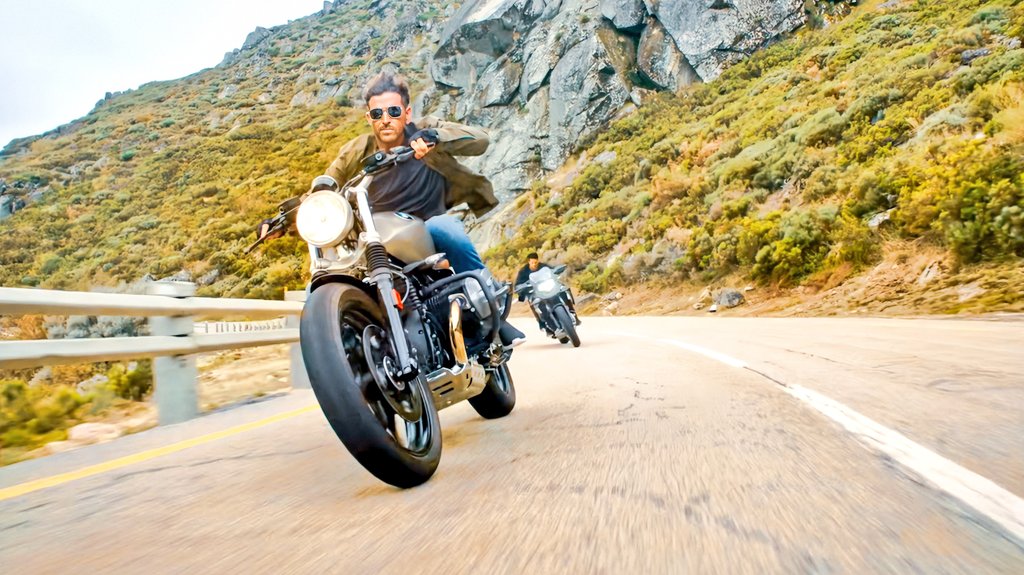 Hrithik Roshan On Hayabusa Bike