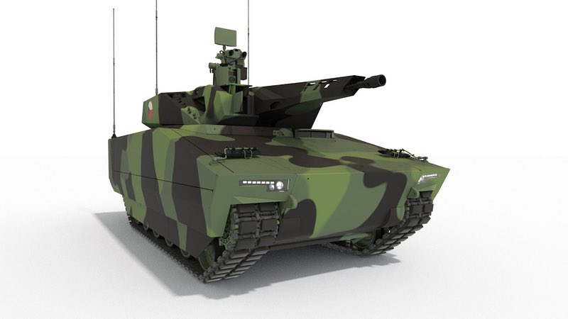 Jon Hawkes on Twitter: "Note the Rheinmetall Vingtaqs II recce system on the scout variant of ...