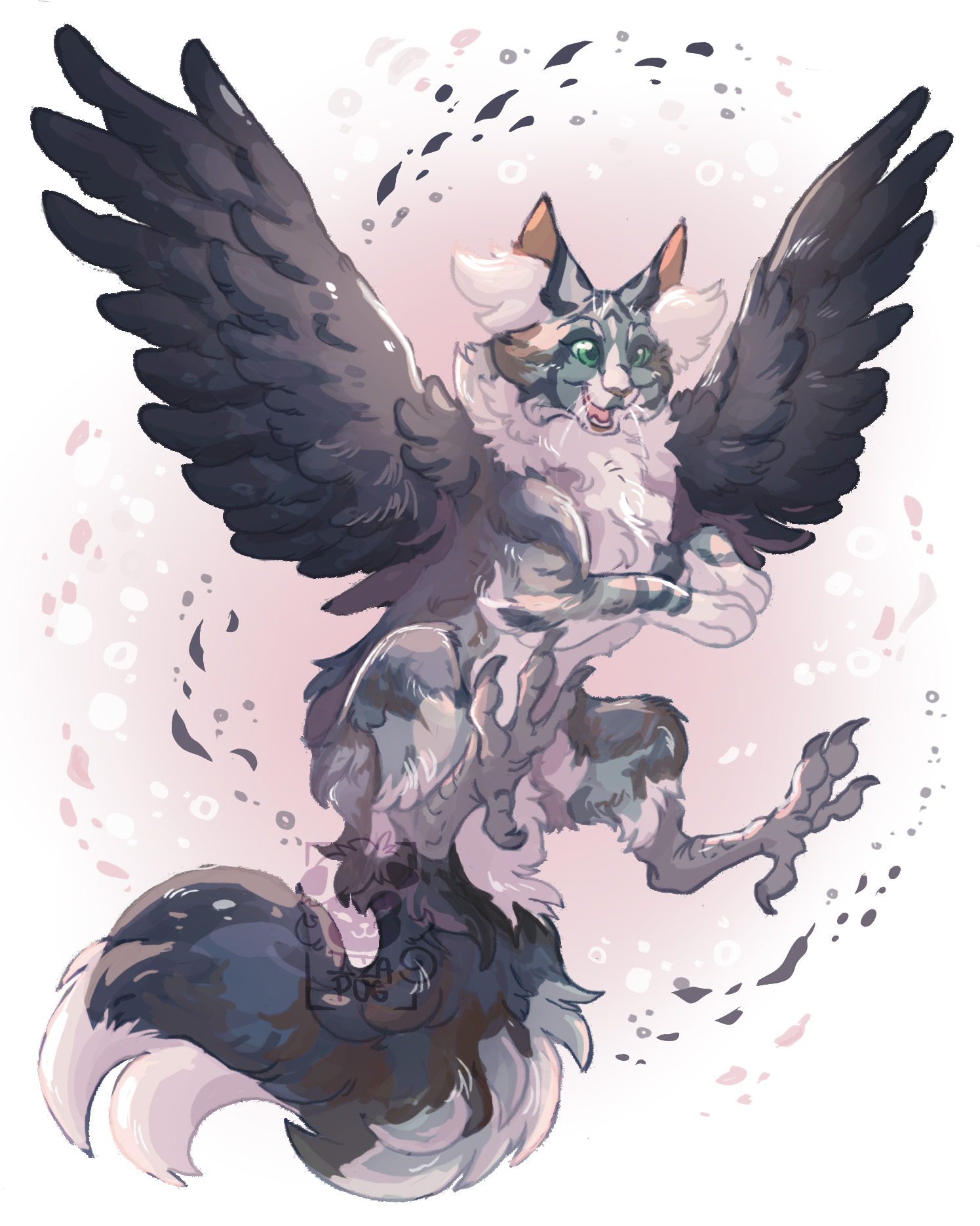 Anime Winged Cat