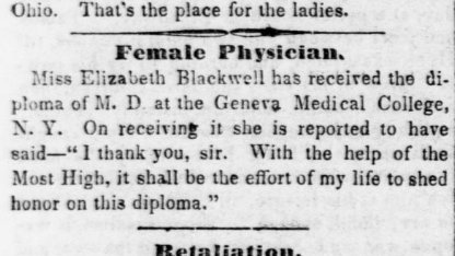 Diploma De Elizabeth Blackwell