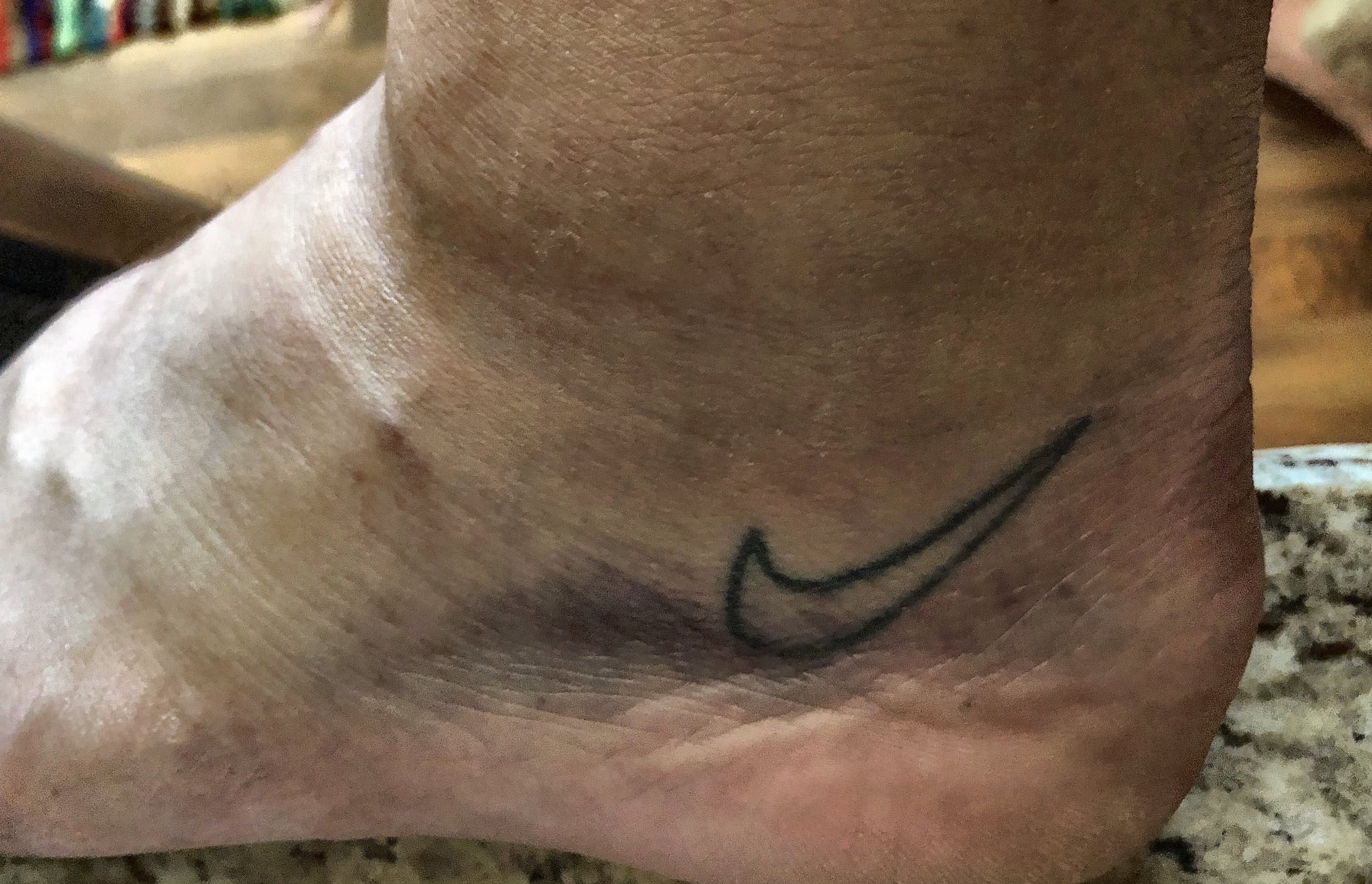 Nike Tick Tattoos Nyck Black And Gray Letting Tattoo RIP Nike Air