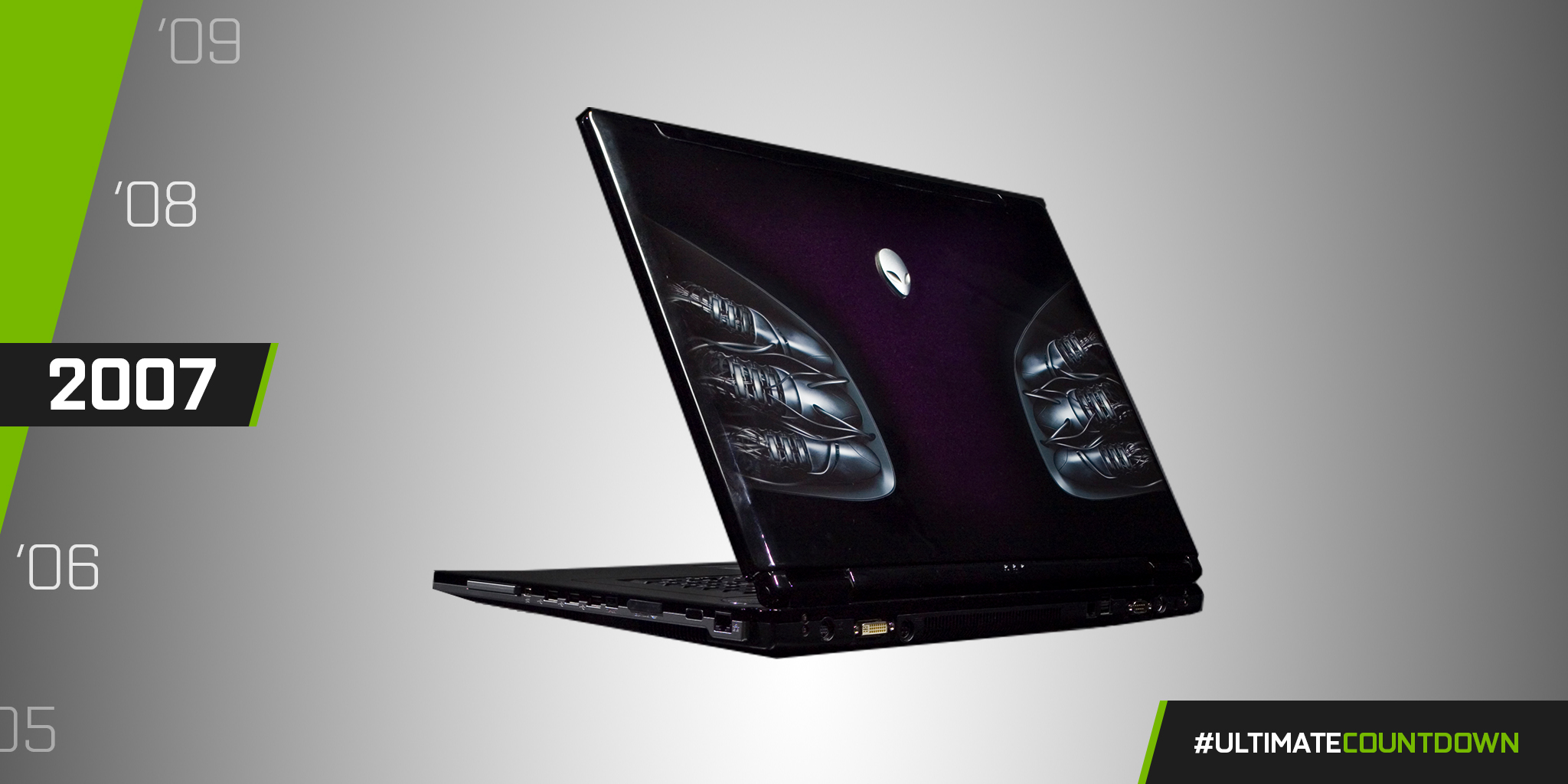 ALIENWARE on Twitter: "For the @NVIDIAGeForce #UltimateCountdown, we’re reminiscing back to 2007 ...