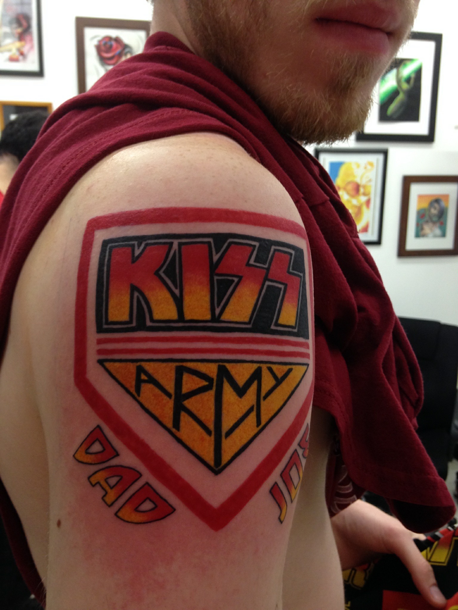 Kiss Band Icon Tattoo