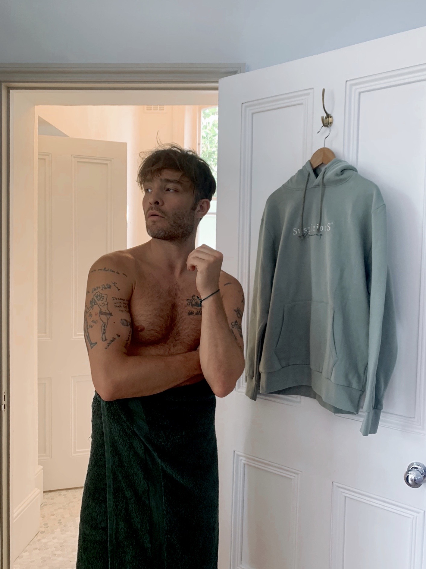 Ed Westwick Shirtless