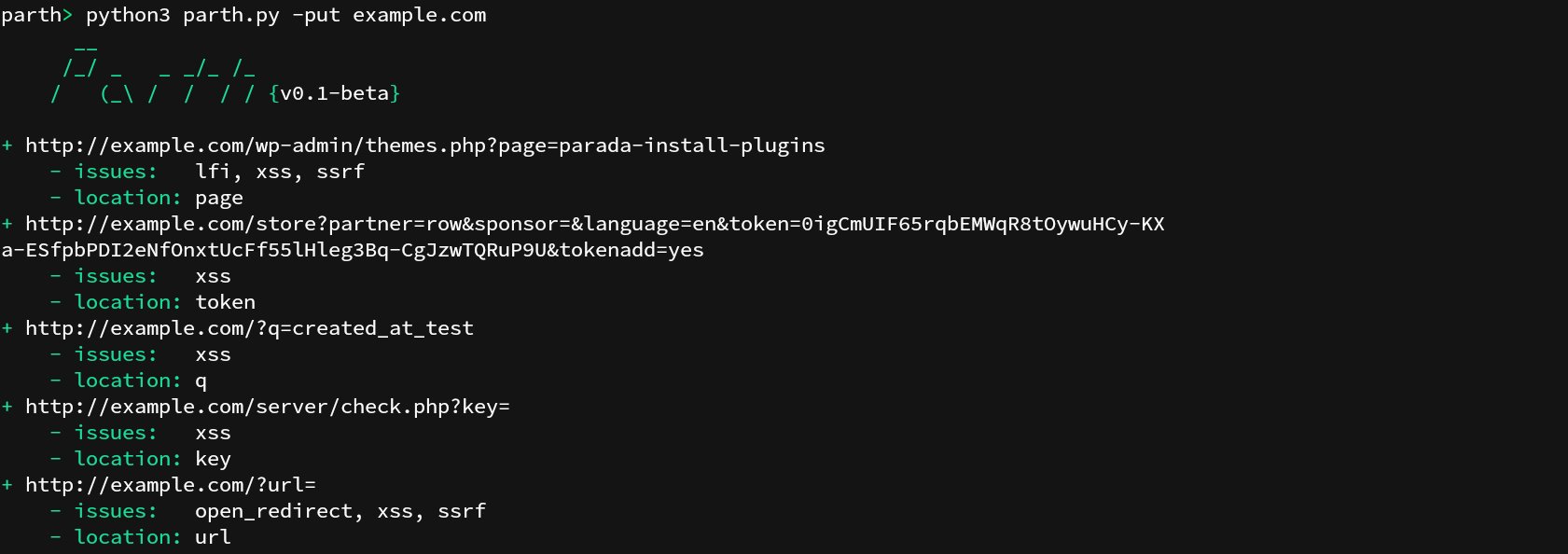 Somdev Sangwan on Twitter: "I just released Parth ️ It finds commonly vulnerable parameter names ...
