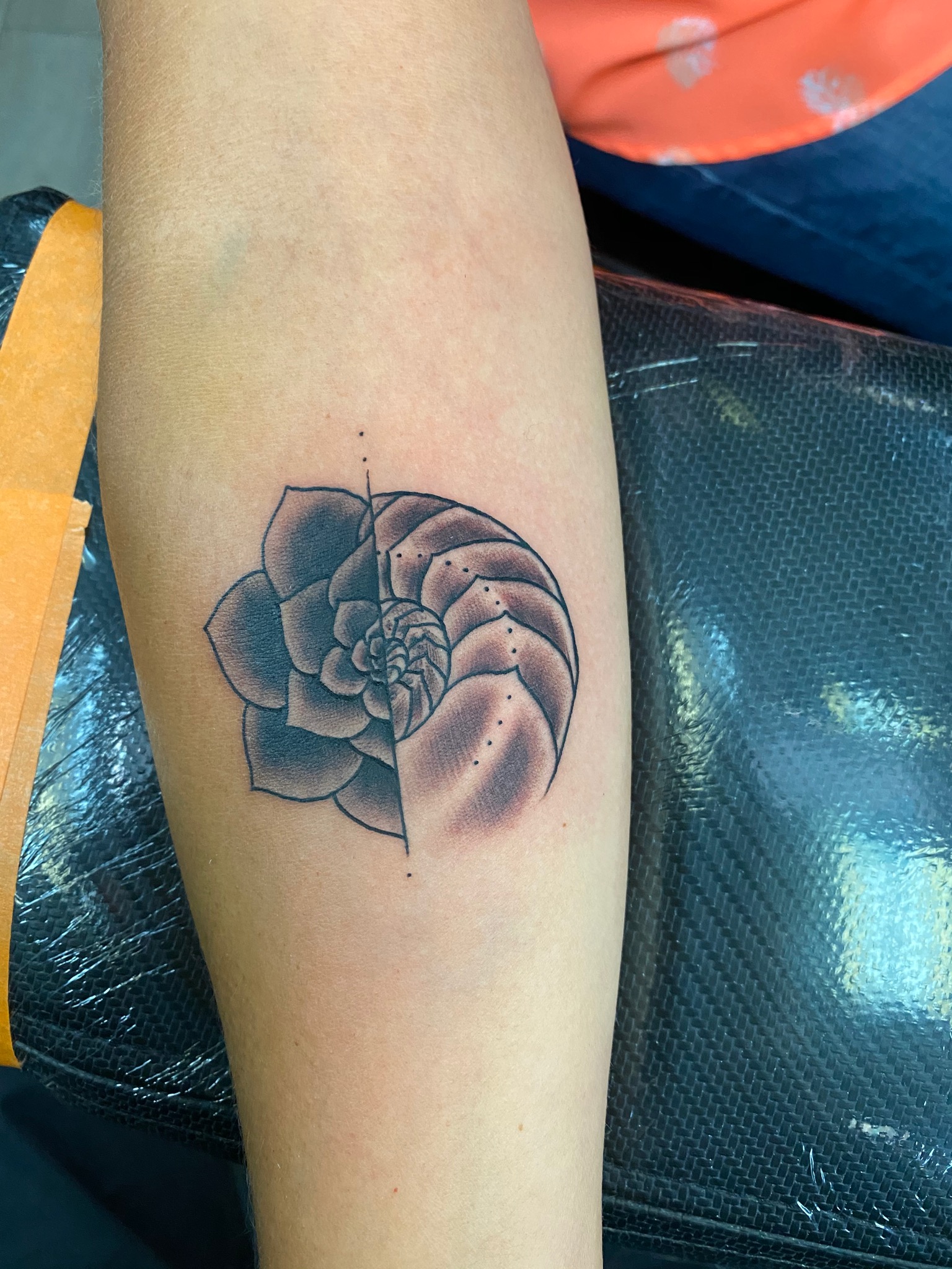 Fibonacci Flower Tattoo