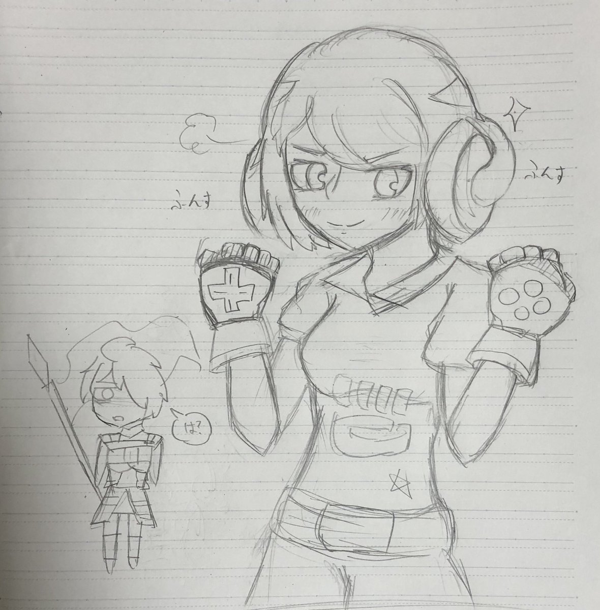 コンパスお絵描き そういや中の人同じだったねって絵 」Tkg@C104参加予定の漫画