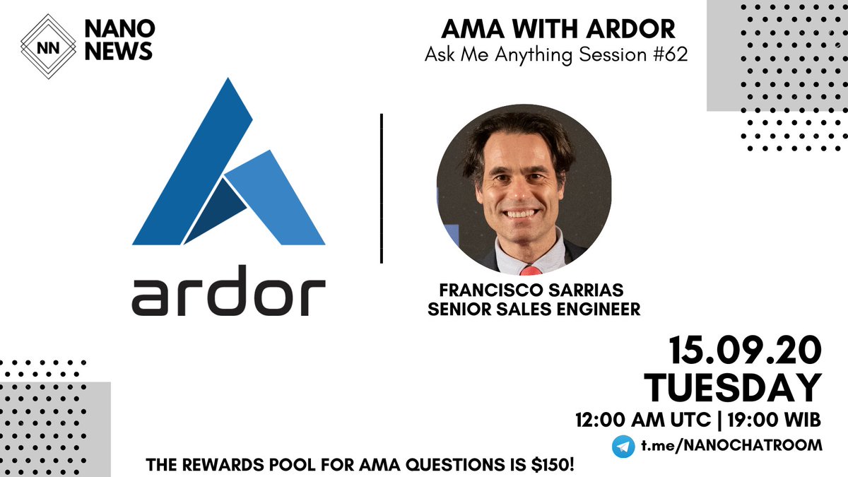 Nano - Crypto News & Updates | AMA with Ardor on the September 15, 12: ...