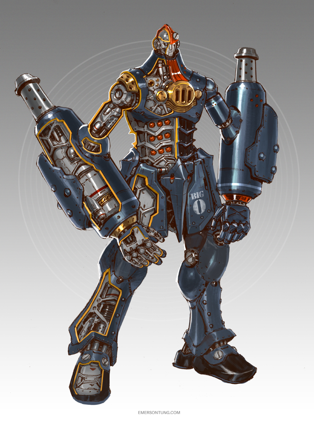 Emerson Tung On Twitter Big O Showtime Mecha Robot Artistsontwitter Bigo Superrobot