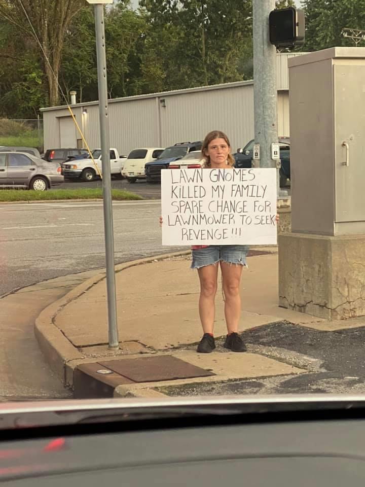 Funny Panhandling Signs