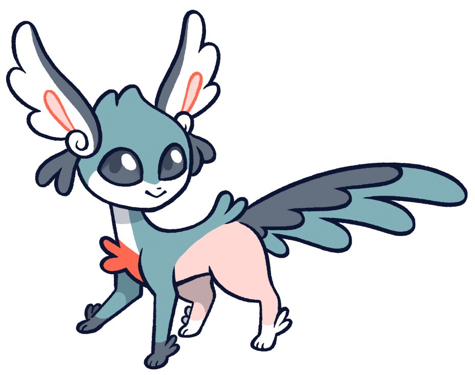 「doodled a little fakemon flying-type eev」|allieのイラスト