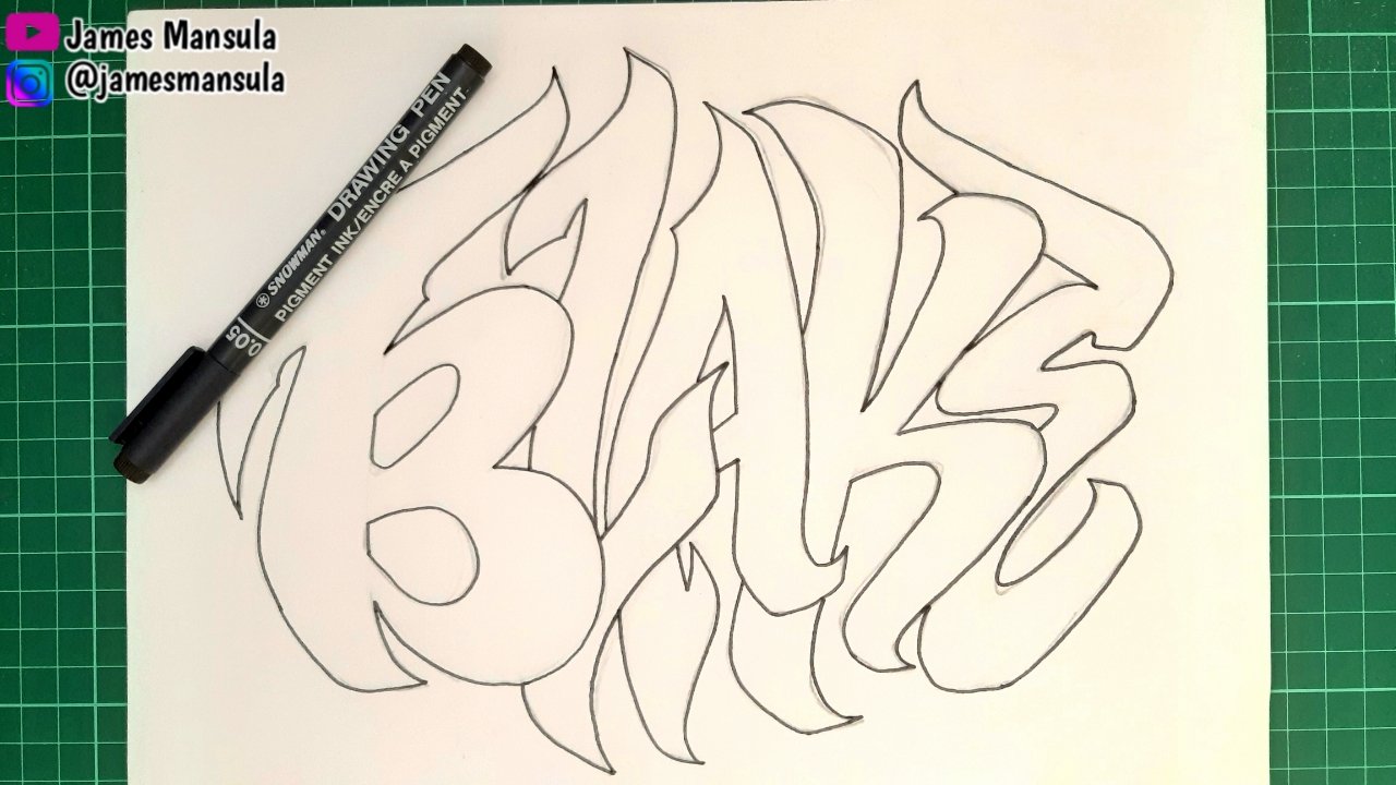 James Name In Graffiti