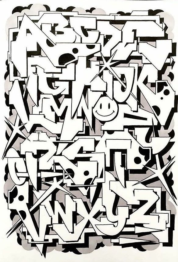 Old School Graffiti Letters