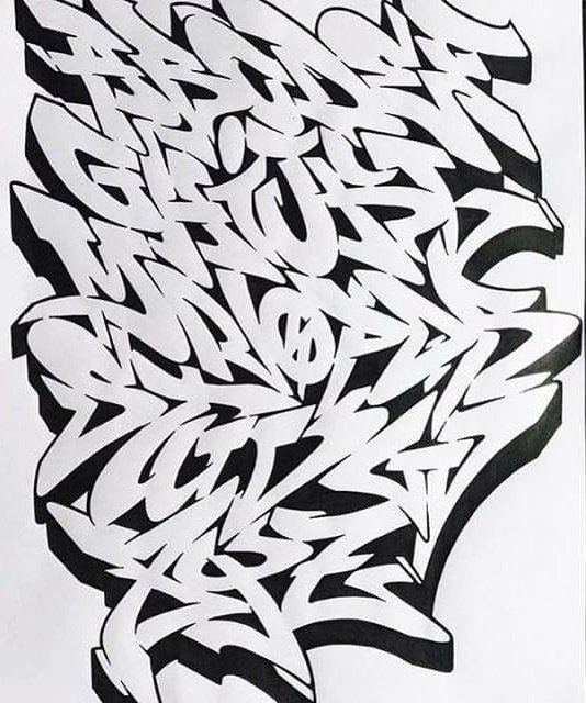 Wildstyle Graffiti Alphabet