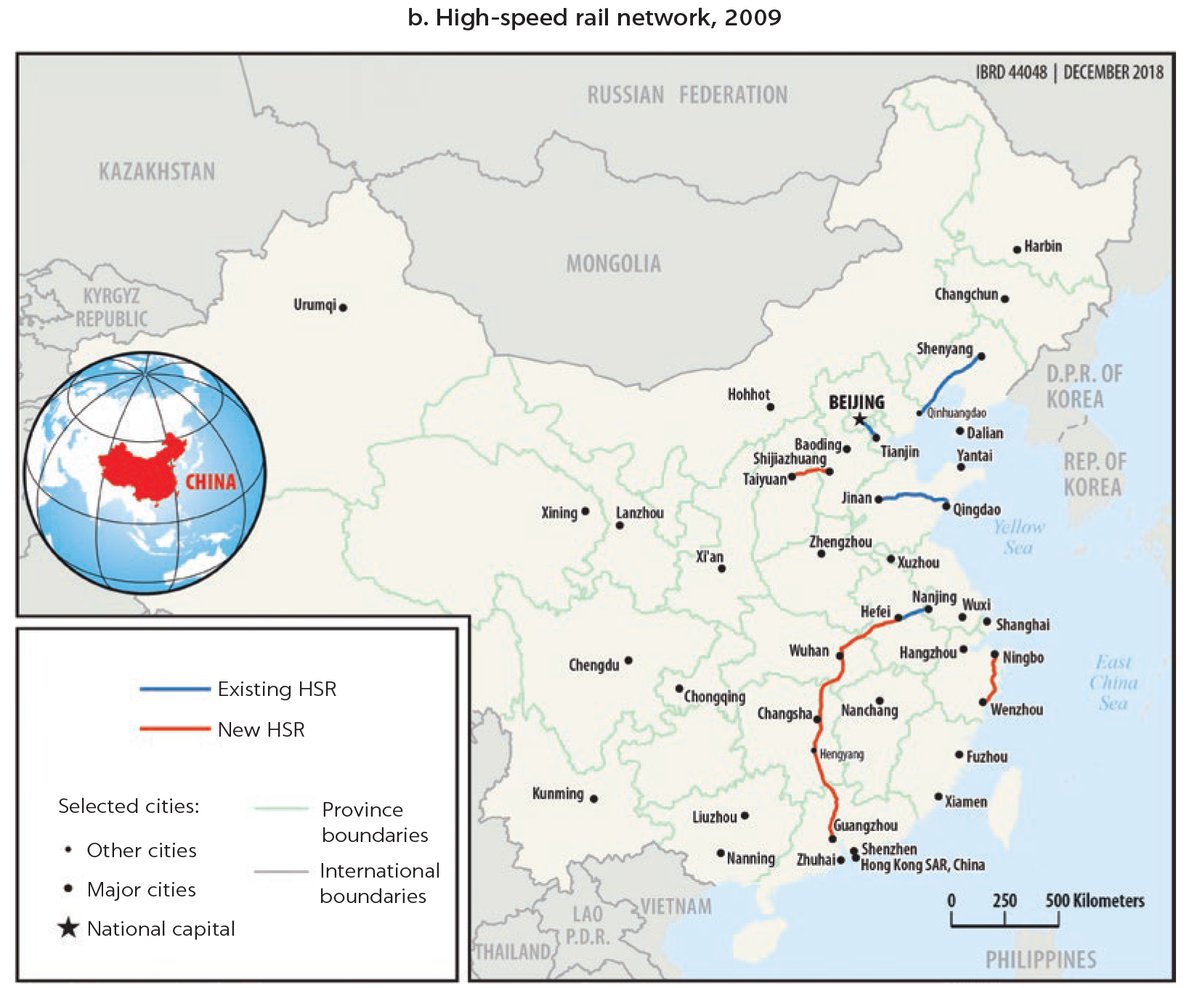 1/ Since 2015, China's #HSR network has actually gotten *more efficient ...