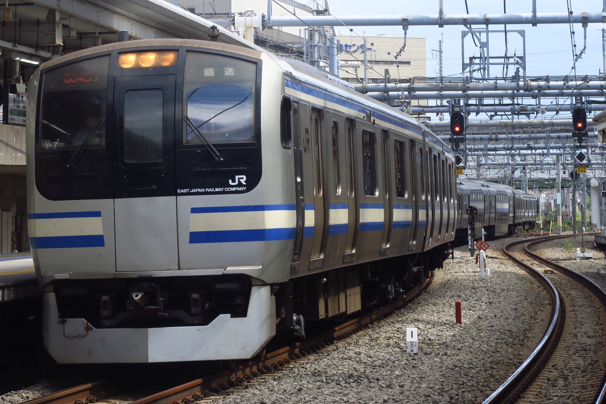 三ノ輪車 on Twitter: "2020/09/02(水) 回8845M E217系クラY-7編成 東京総合車両センター出場(TK出場) 90K 東急4105F ATO調整試運転 ...