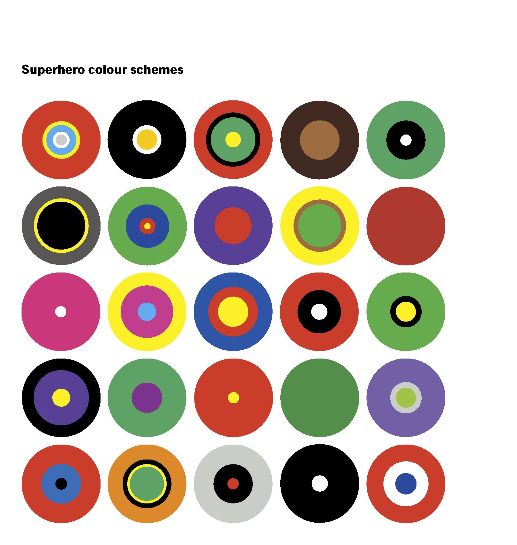 Comic Book Nostalgia on Twitter: "The classic superhero color schemes ...