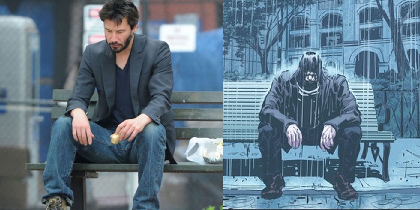 Keanu Reeves Meme Sad