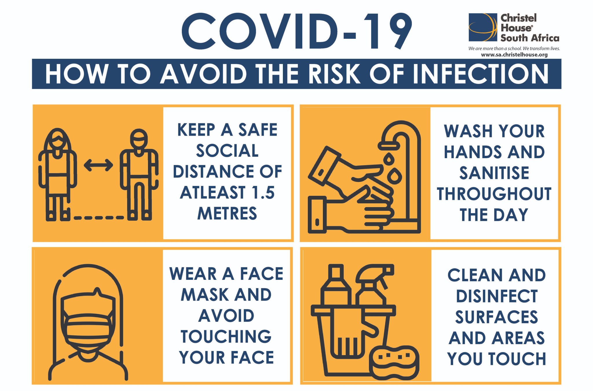 Christel House SA on Twitter: "COVID-19 SAFETY REMINDER Many of our ...