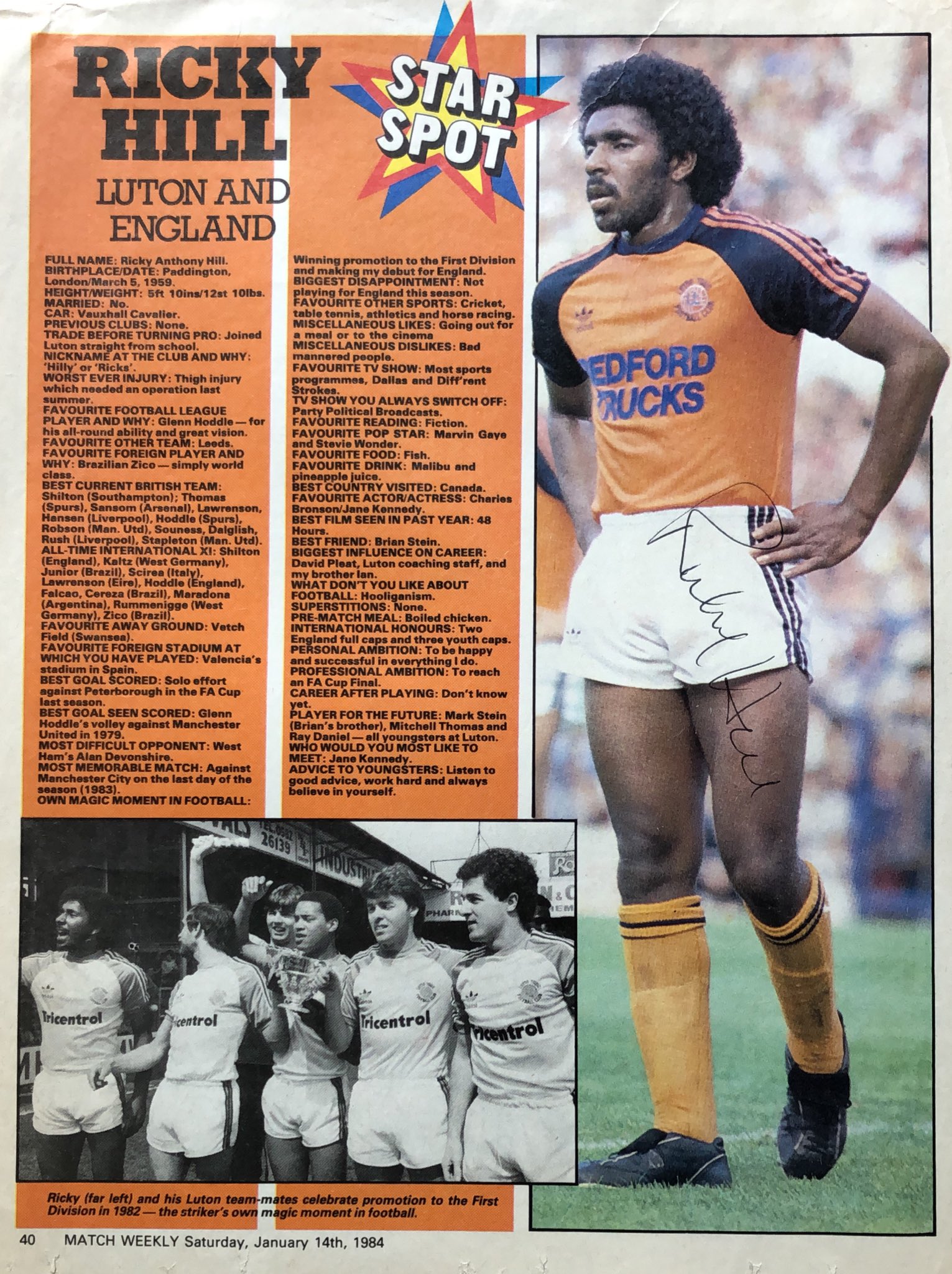 Ricky Hill Luton