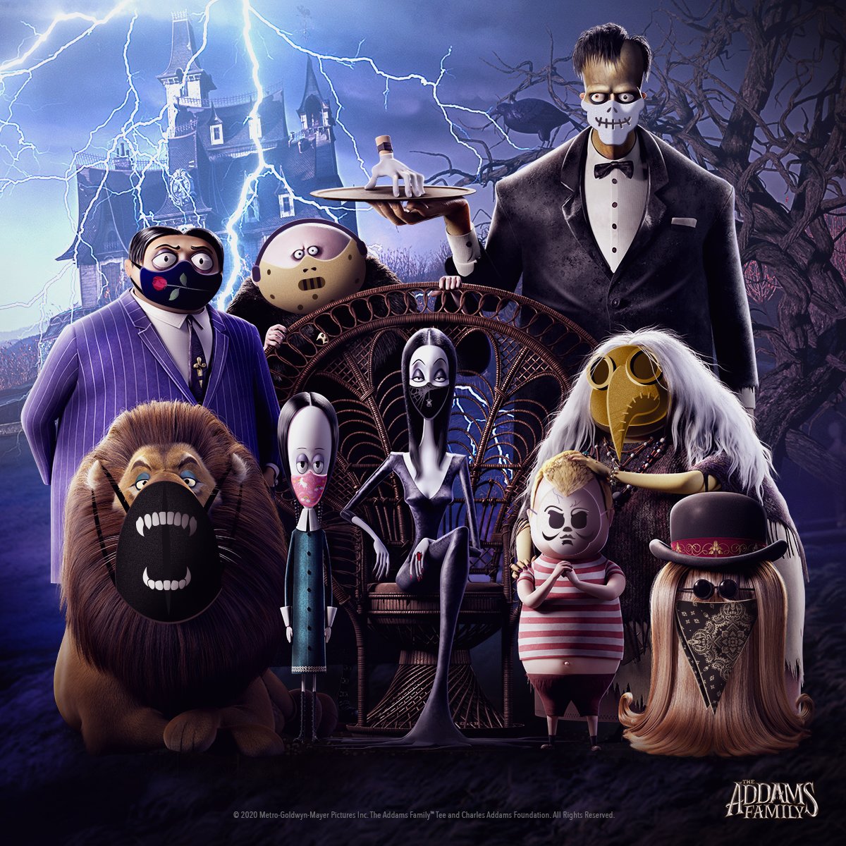 Addams Family Cartoon Wallpaper