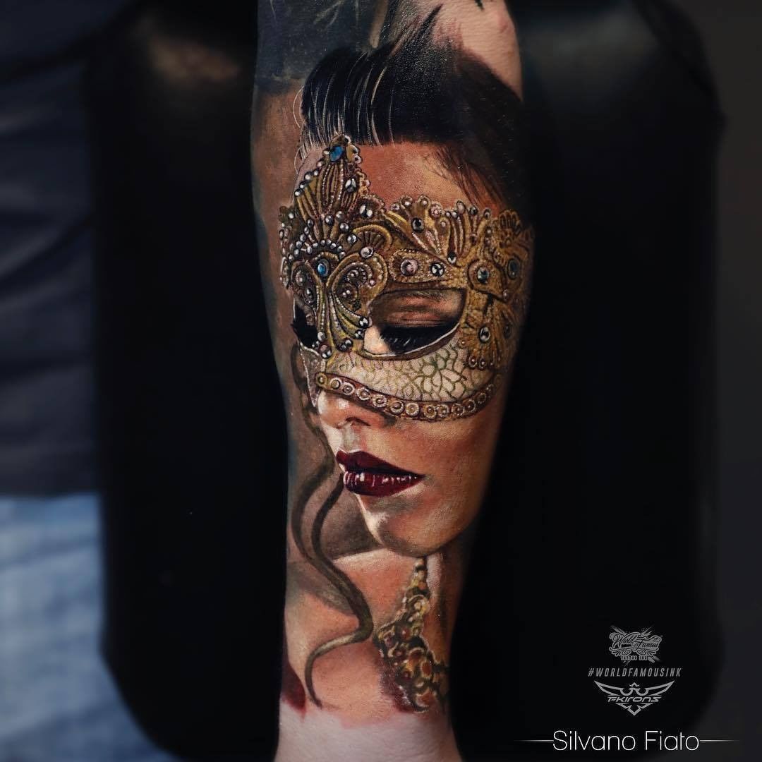 Masquerade Mask Tattoo Sleeve