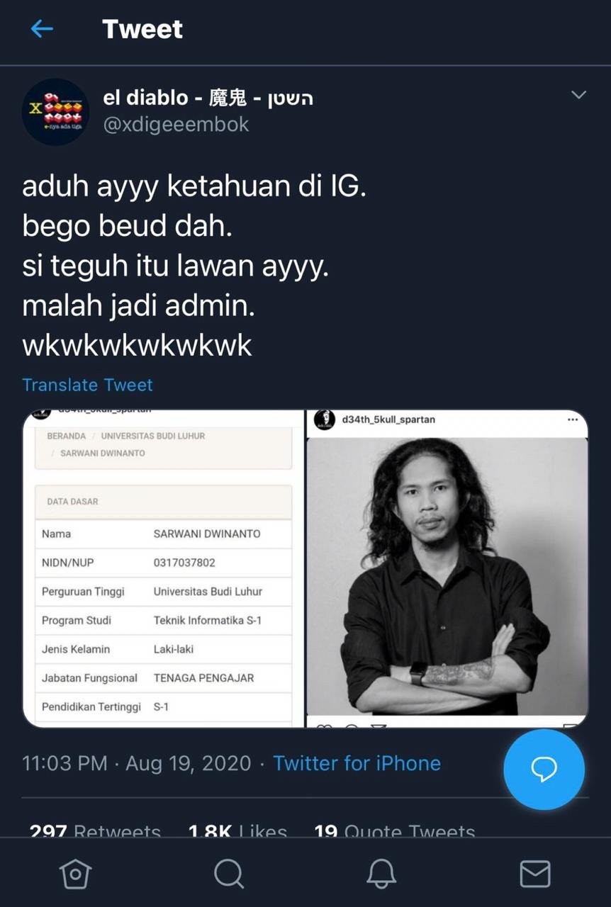 Teguh Aprianto on Twitter: "Oh iya ada bagian yang tak kalah lucu. Ketika akun Twitter saya ...