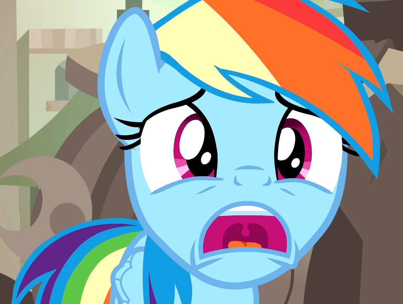 Rainbow Dash Screaming