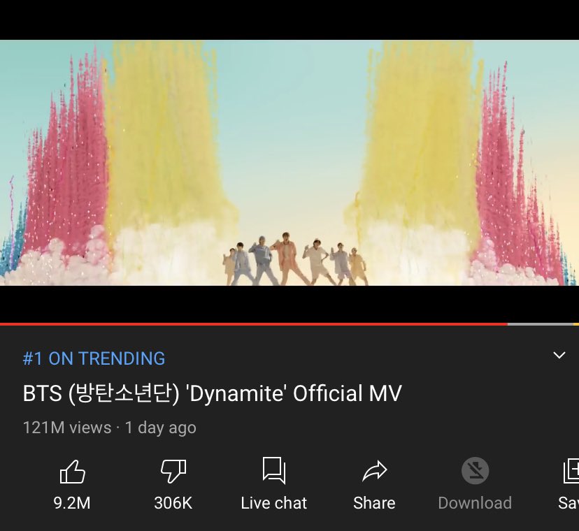 KPOPINA on Twitter: "فرقة BTS تُدون التاريخ مجددًا مع "Dynamite” وتحطم الرقم القياسي لأعلى فيديو ...