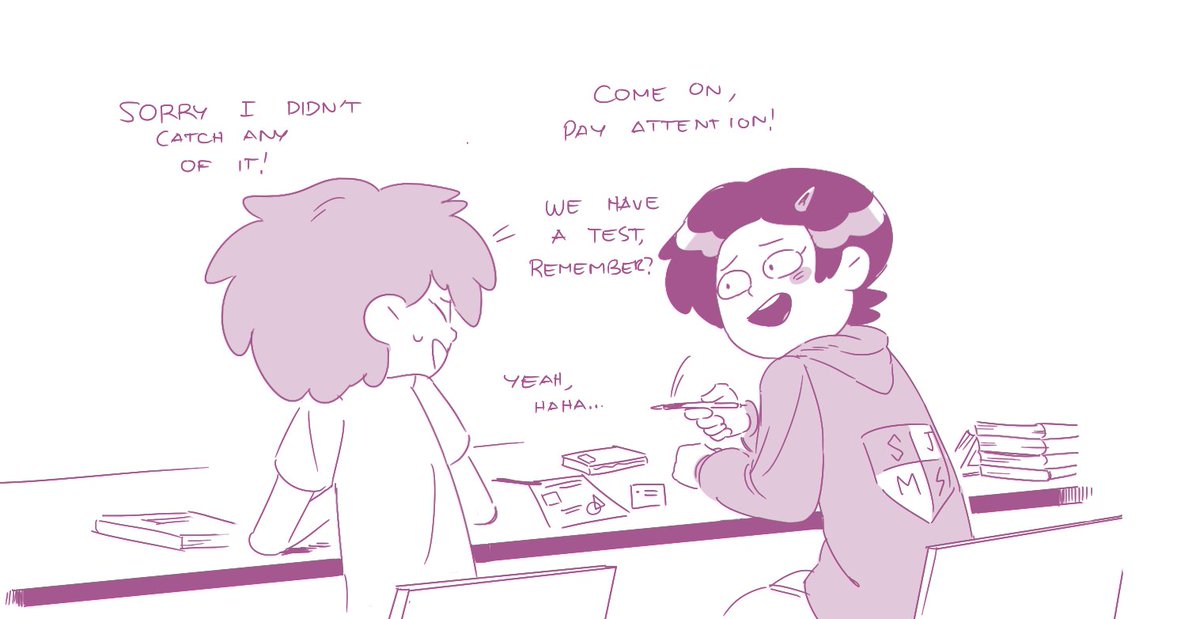 「Studying (1/4) #Amphibia #amphibiamarcy 」SOURBEEFIOの漫画