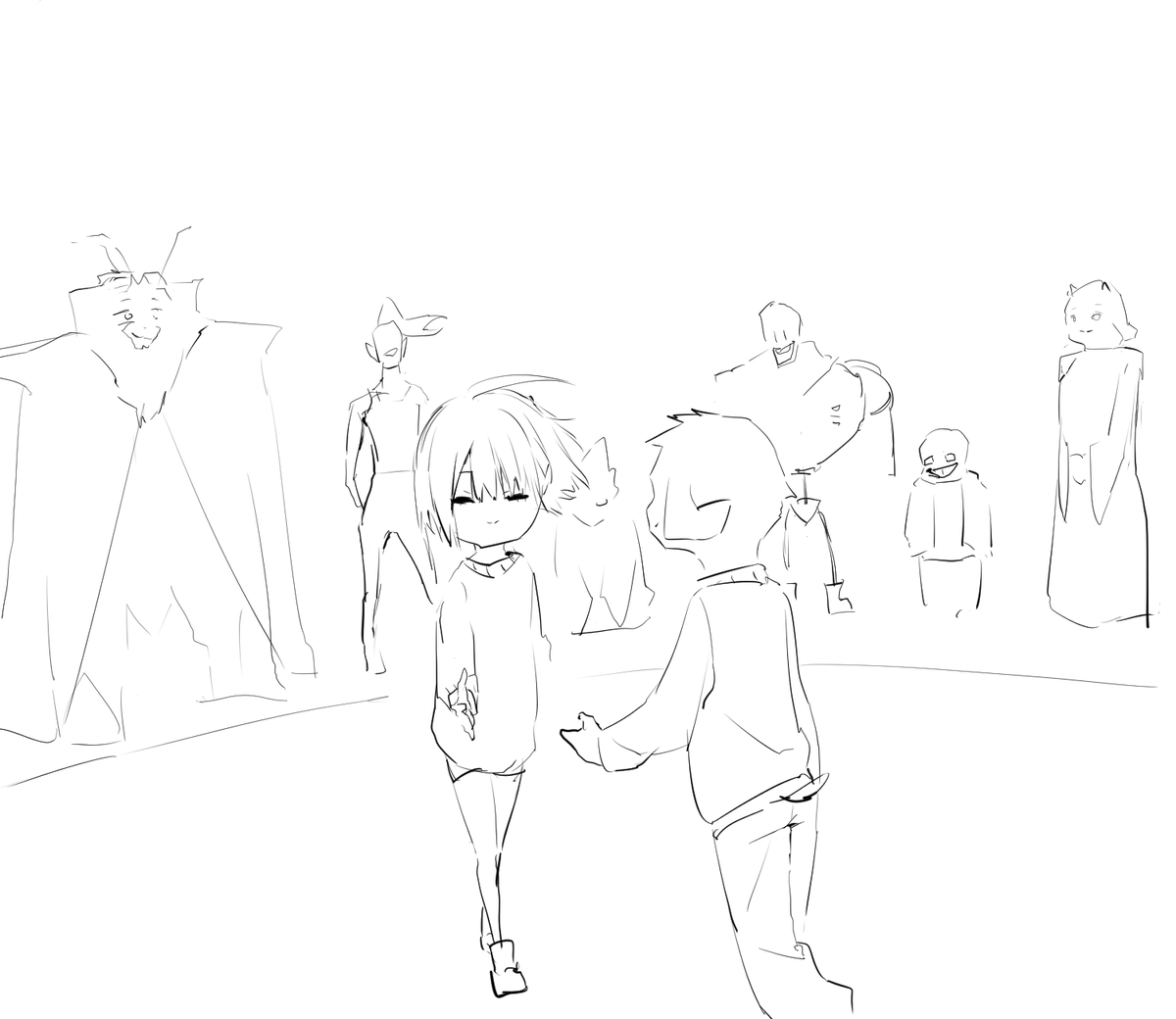 「きみが幸せなら・・・① #undertale #絵描きさんと繋がりたい #イラスト 」T_Yoji （つまよーじ） 🍫の漫画