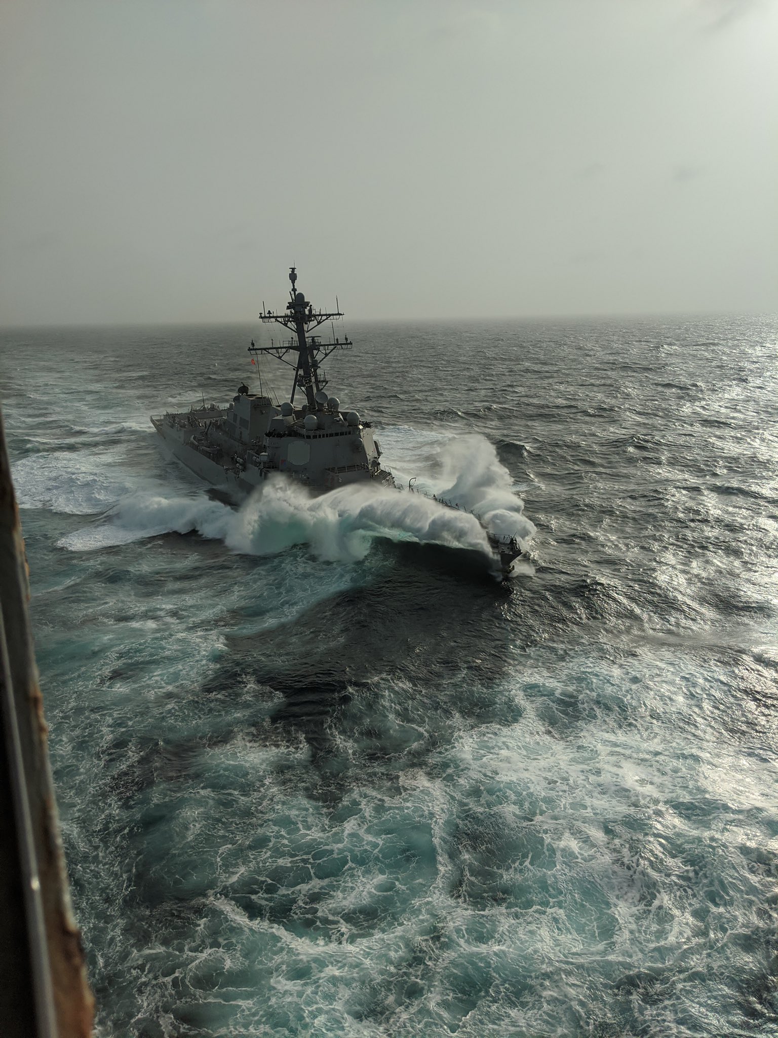 Destroyers In High Seas