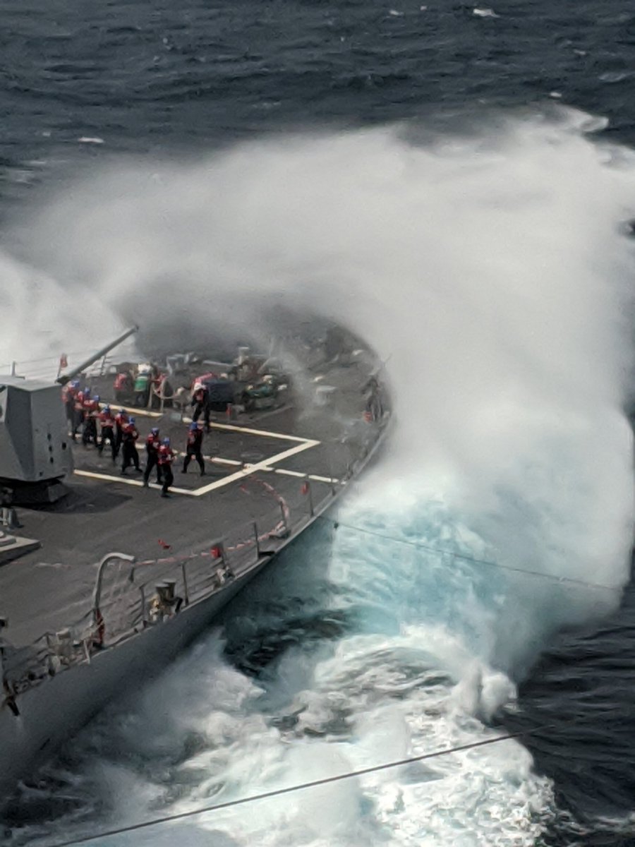 Destroyers In High Seas