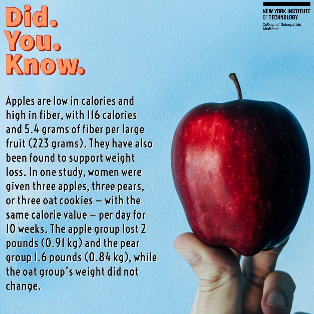 Exercise Science NYIT on Twitter: "Research shows that apples are best ...