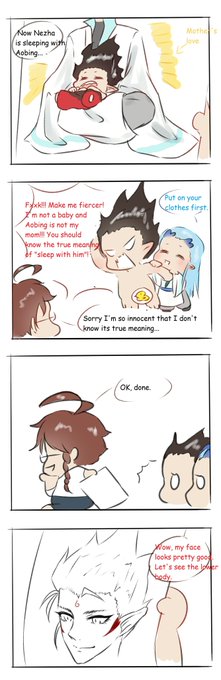 🔞 Nezha requires R18 Oubing fan art.. | Oubing_藕饼bot🔥 ️ さんのマンガ | ツイコミ(仮)