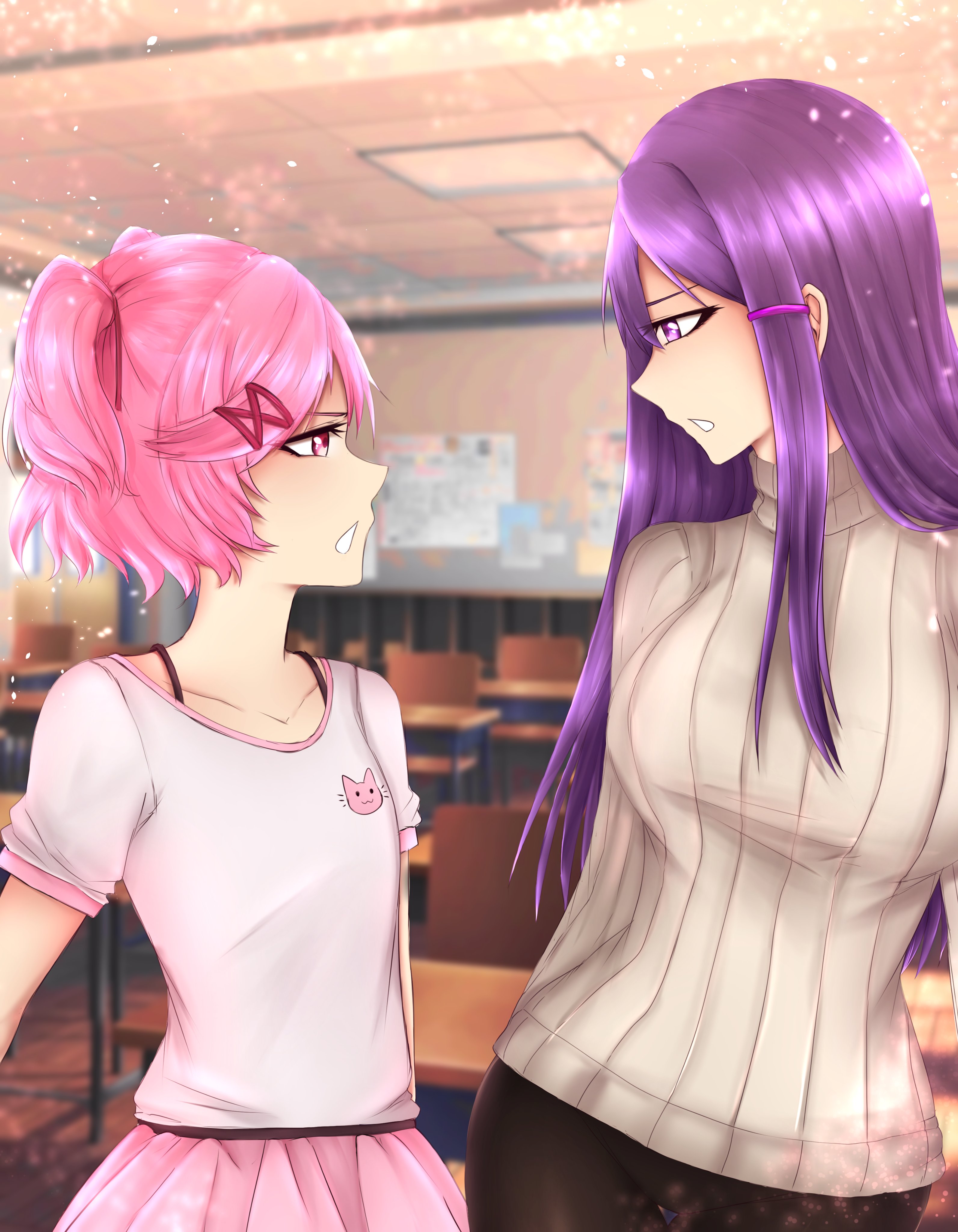 Hanae 🌸 on Twitter: "These are the pics I drew and uploaded before but without the 'Natsuki' and ...