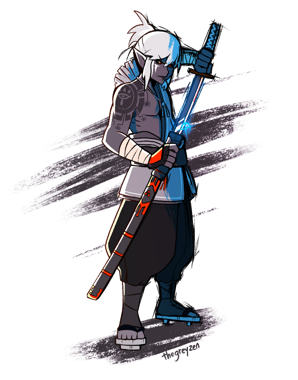 Link Vs Dark Link Drawing