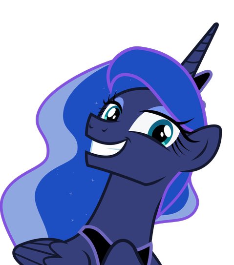 Princess Luna Face Vector