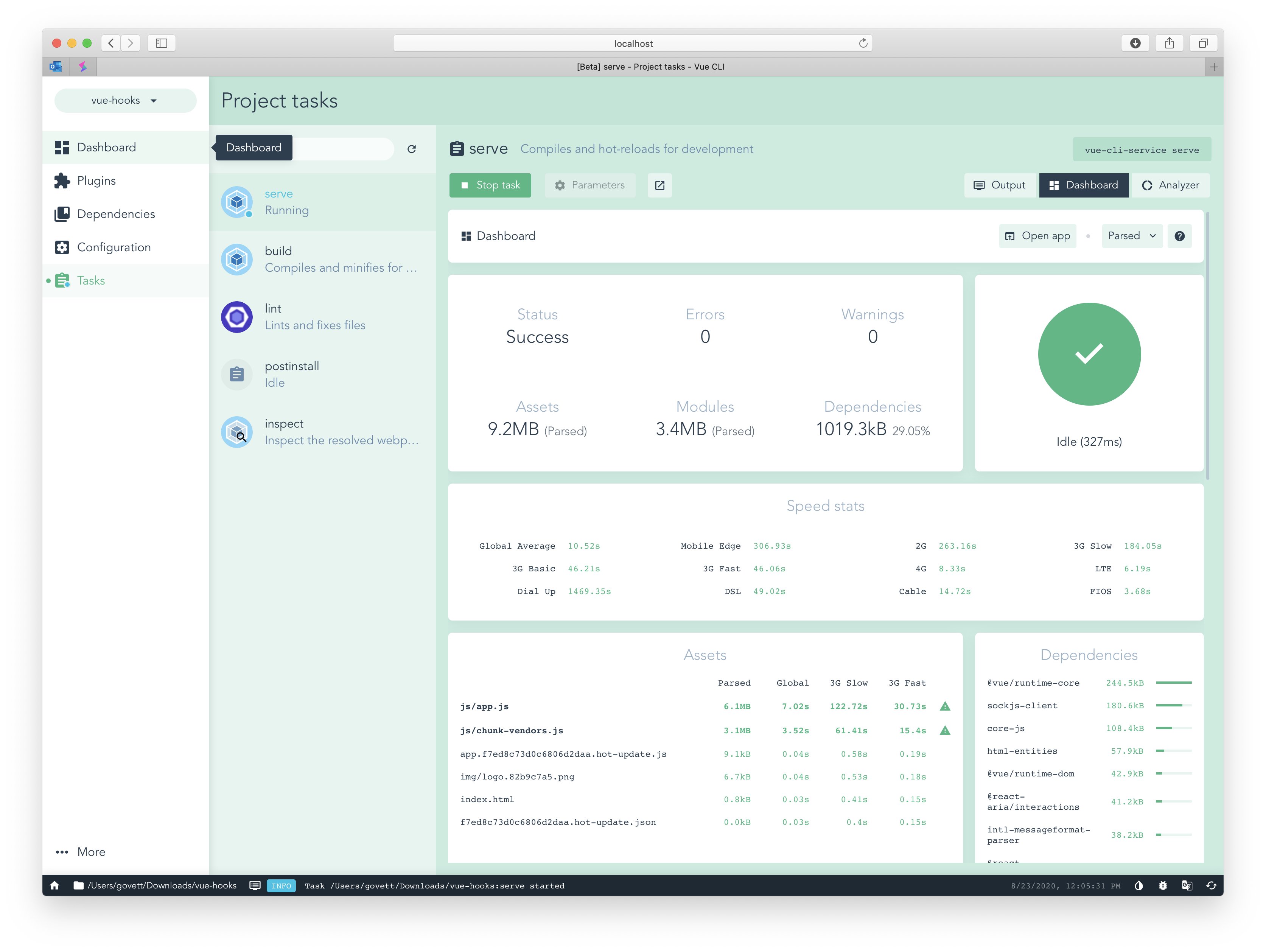 Devon Govett on Twitter: "Vue hooks shim getting good enough to build more complex components ...