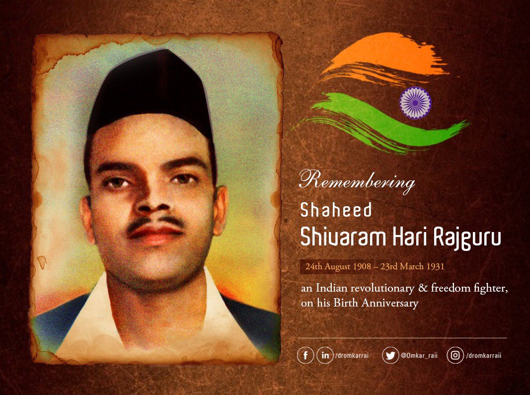 Shivaram Rajguru Freedom Fighter