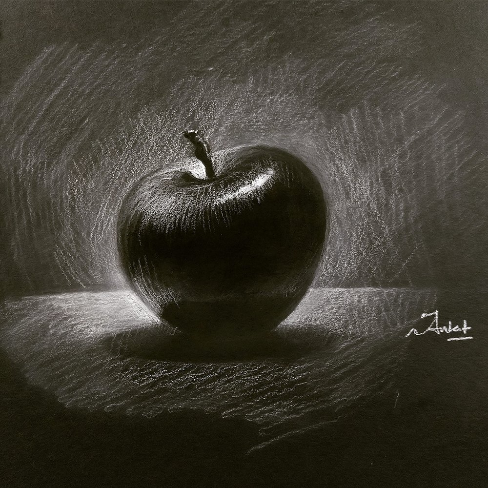 Still Life Black And White Charcoal