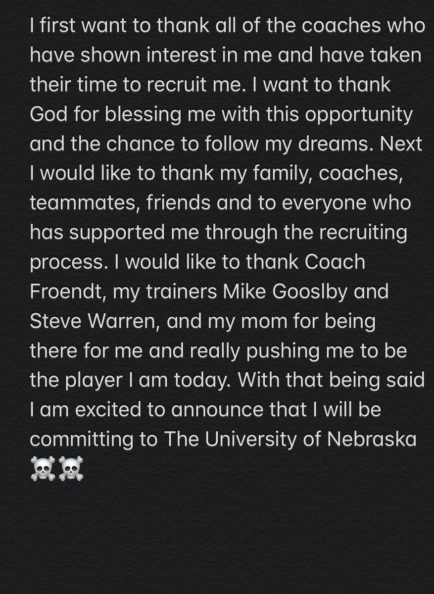 2021 3* S Koby Bretz commits to Nebraska : r/CFB