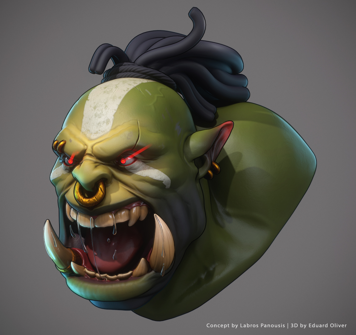 3d Orc Face