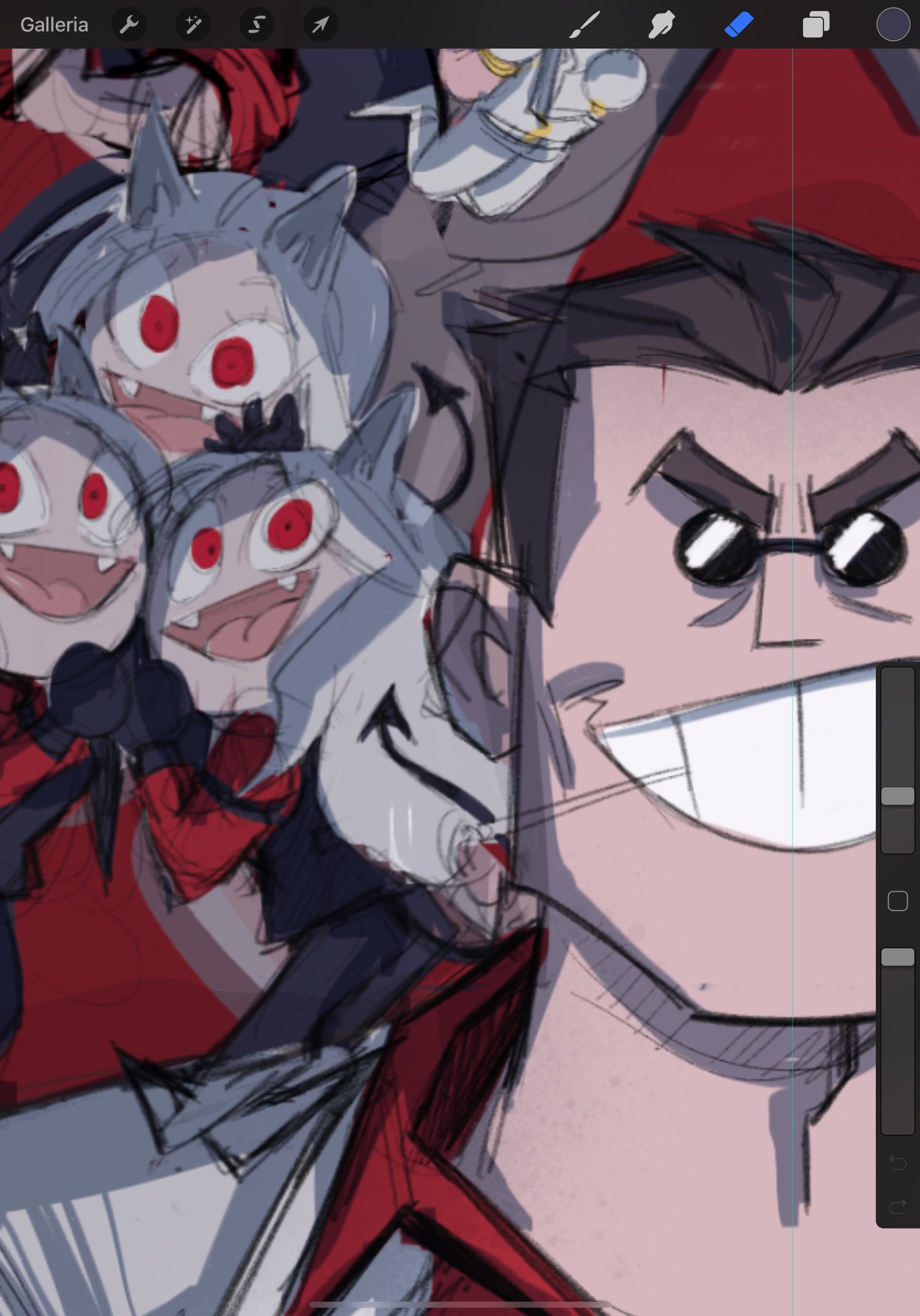 Eleomorta on Twitter: "Boiiiii this thing it’s going to be HUGE for my stands. #WIP #Helltaker ...