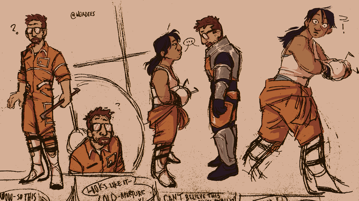 Gordon Freeman Vs Chell Gordon Freeman Vs Chell