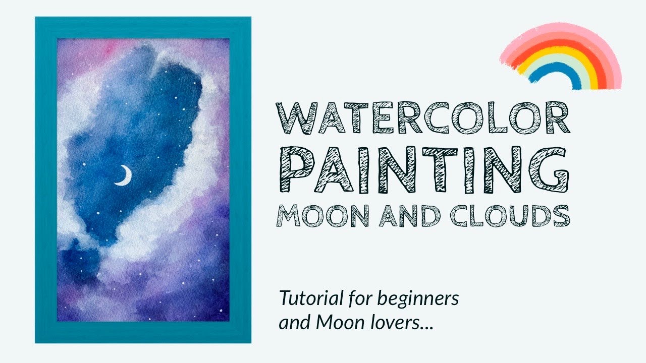 Watercolor Moon Tutorial