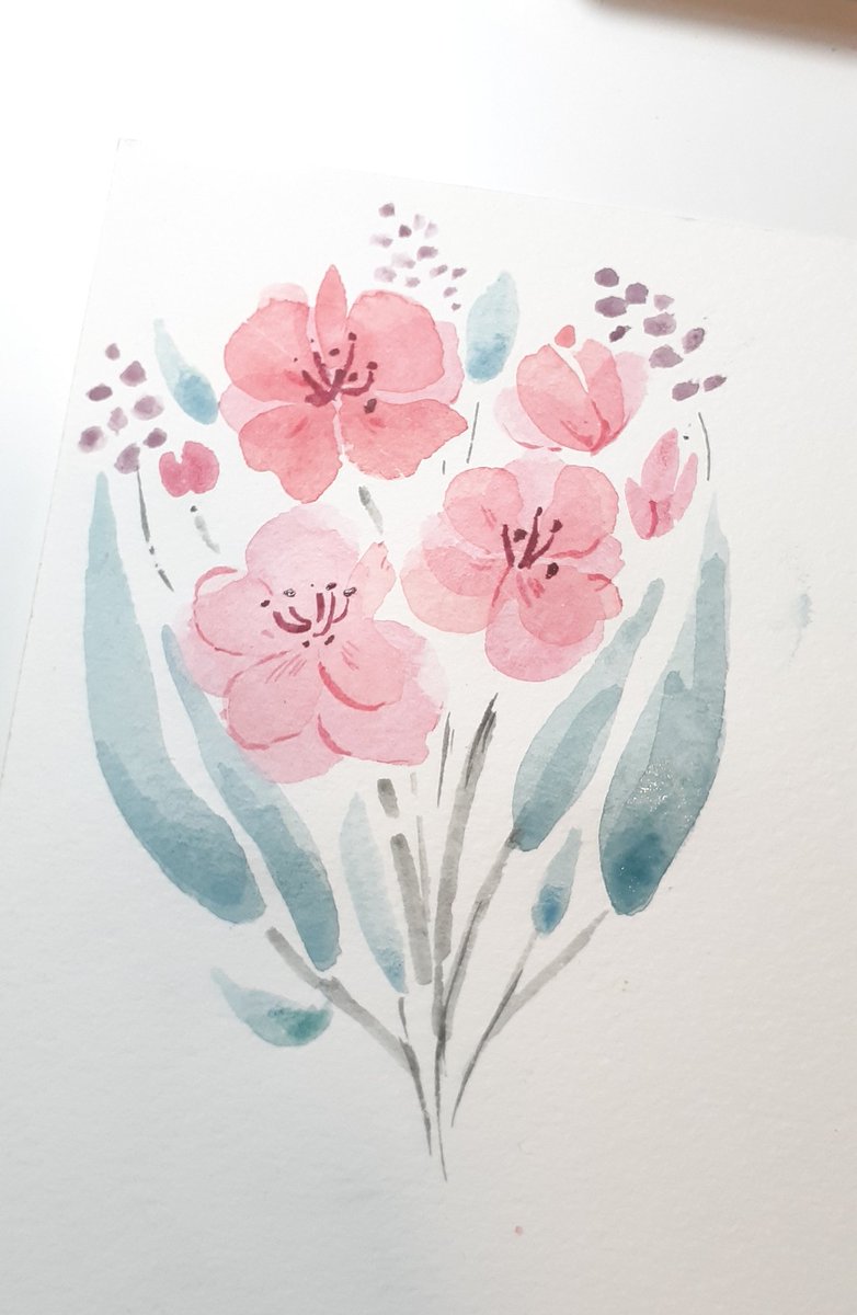 「Tiny flowers for warm up because goddamn」|DIZAのイラスト