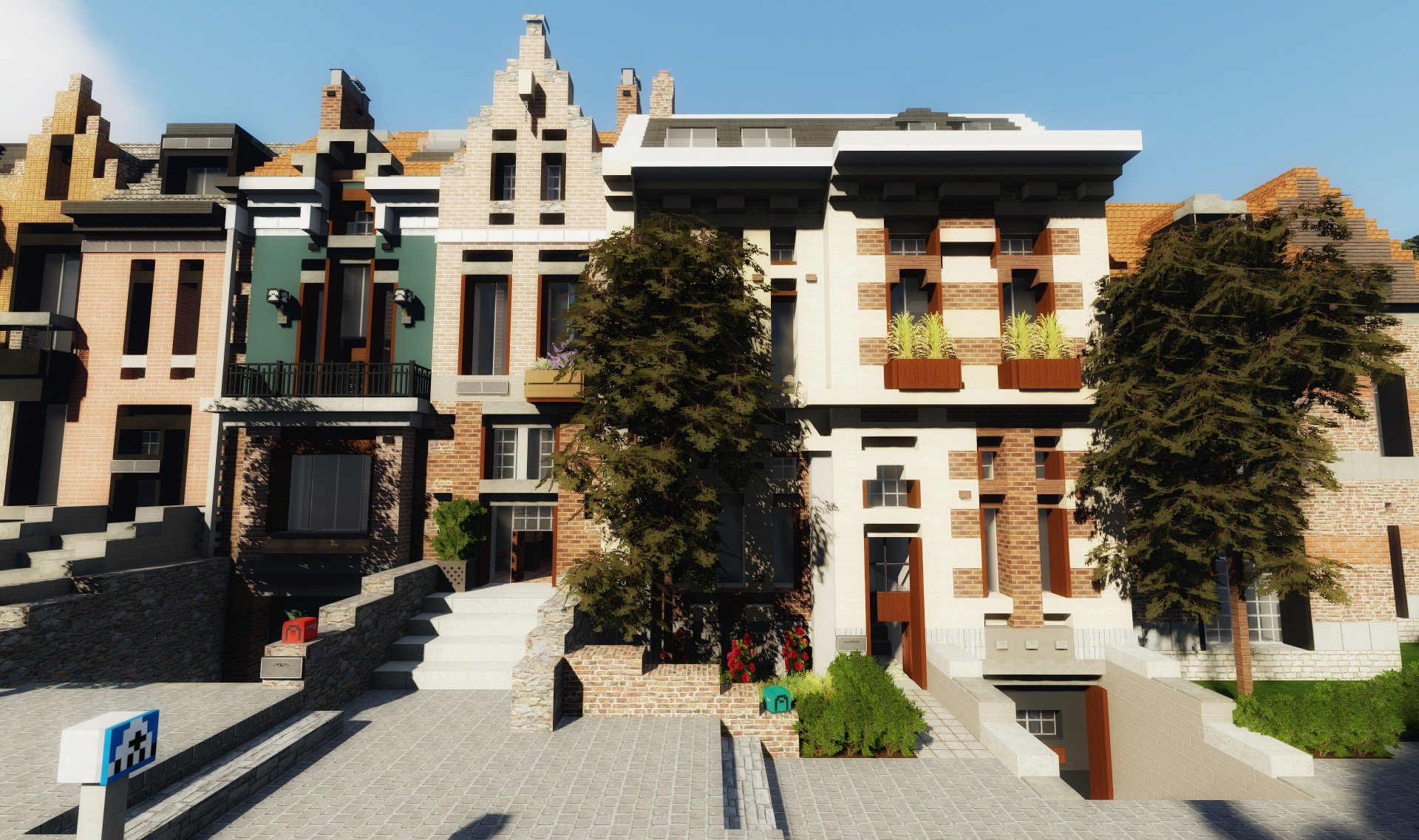 Minecraft Suburban Town